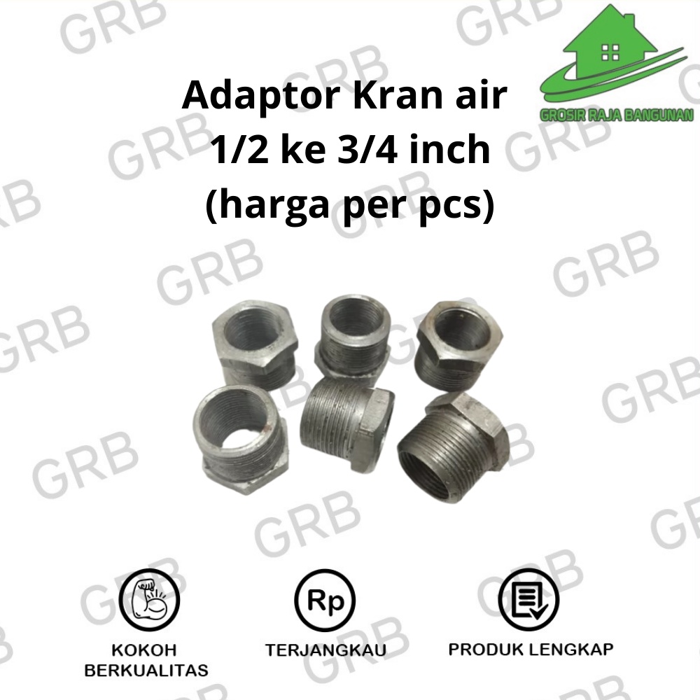 Jual Sambungan Kran air adaptor kran 1/2 ke 3/4 inch Multifungsi ...