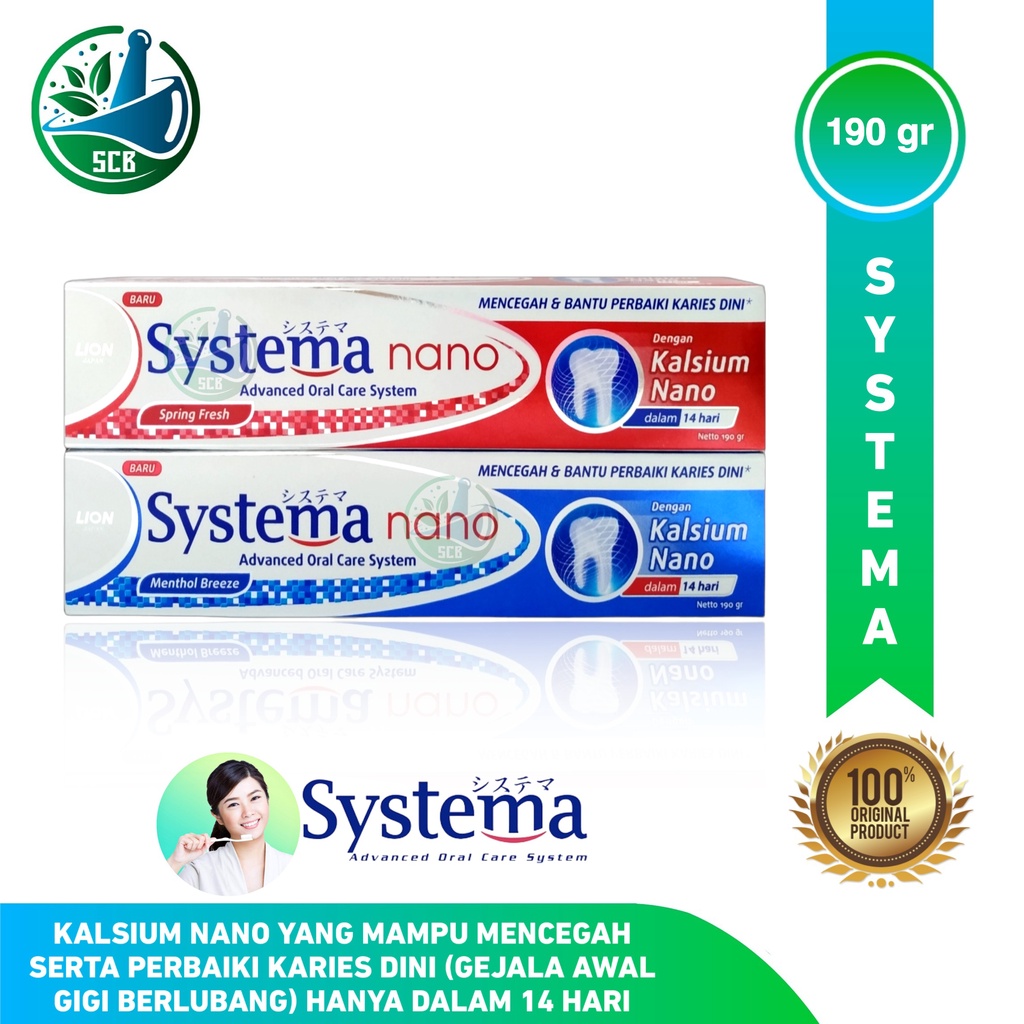 Jual SYSTEMA Nano Kalsium Toothpaste Pasta Gigi 190gr | Shopee Indonesia