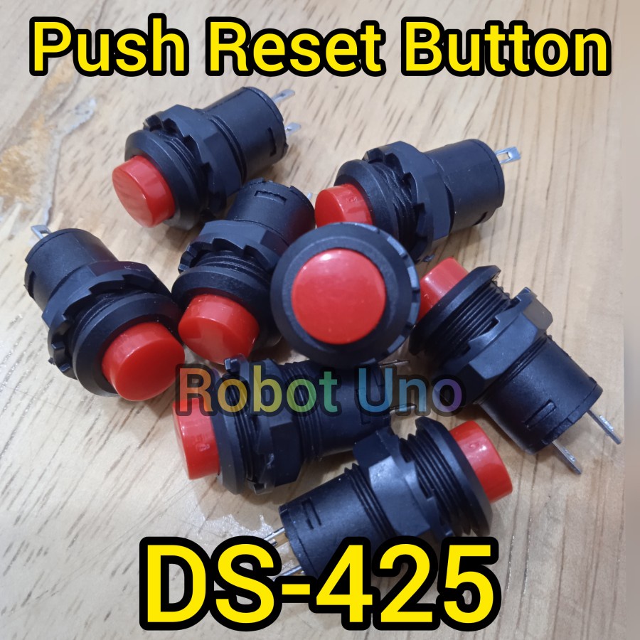 Jual Push Reset Button Tombol ON Reset Switch Saklar DS-425 12mm ... Jual Push Reset Button Tombol ON Reset Switch Saklar DS-425 12mm ...