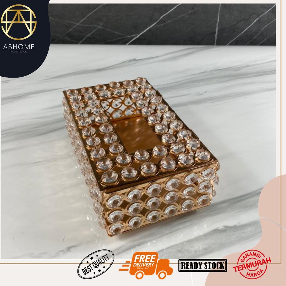 Jual TISSUE BOX KRISTAL BULAT MEWAH/ KOTAK TISSUE KRISTAL BULAT ELEGANT ...