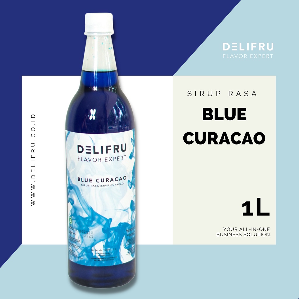 Jual Syrup Blue Curacao Delifru 1 Liter - Sirup Kurasao Biru Premium ...