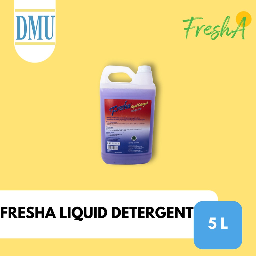 Jual Sabun Detergent Cair Fresha Liquid Detergent 5 Liter Indonesia ...