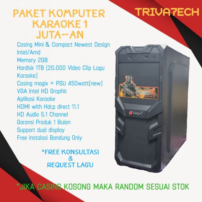 Jual Komputer Karaoke 20Ribu Lagu bisa Request / Dual Display / Free ...