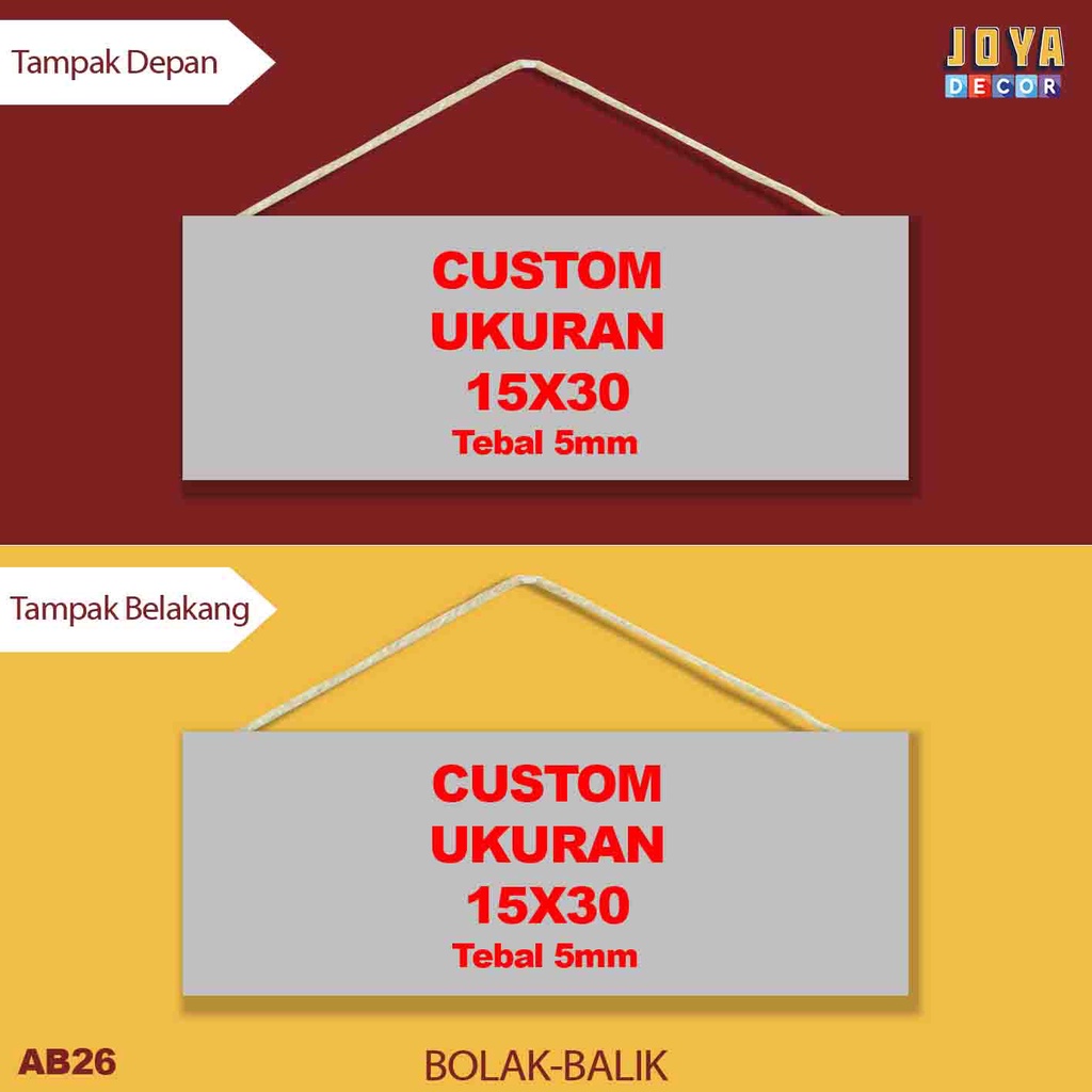 Jual Custom Request Ukuran Sign Board Papan Petunjuk AB26 | Shopee ...