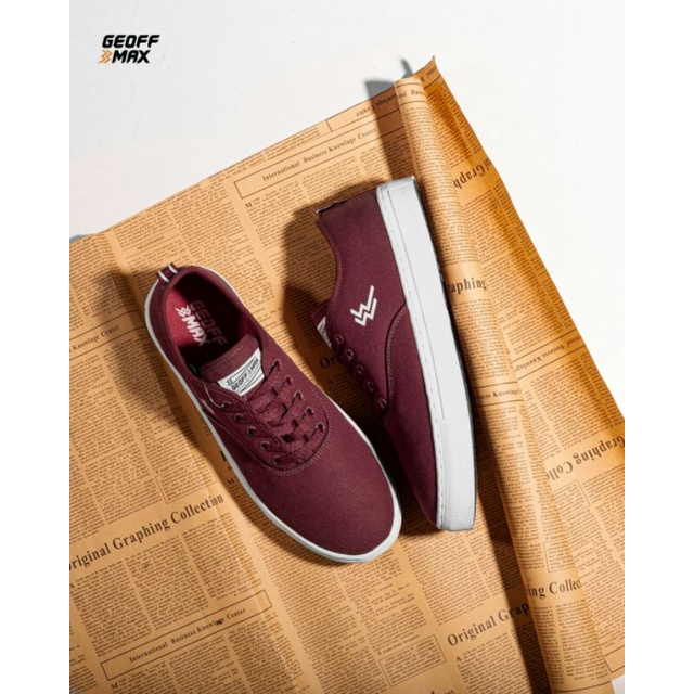 Jual Geoff Max - Culture Maroon White 1000% Original | Sepatu Pria dan ...
