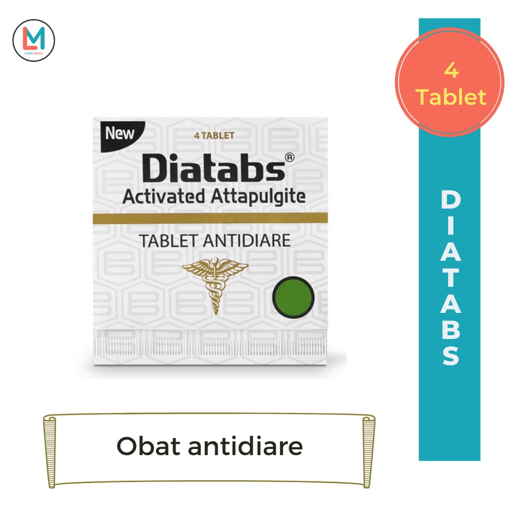 Jual New Diatab Diatabs 1 Strip Isi 4 tablet | Obat Antidiare | Shopee ...