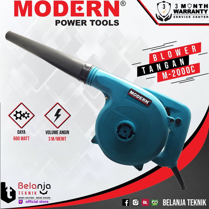 Jual Modern Blower Tangan Listrik M 2000 C Hand Blower 600 Watt M2000C ...