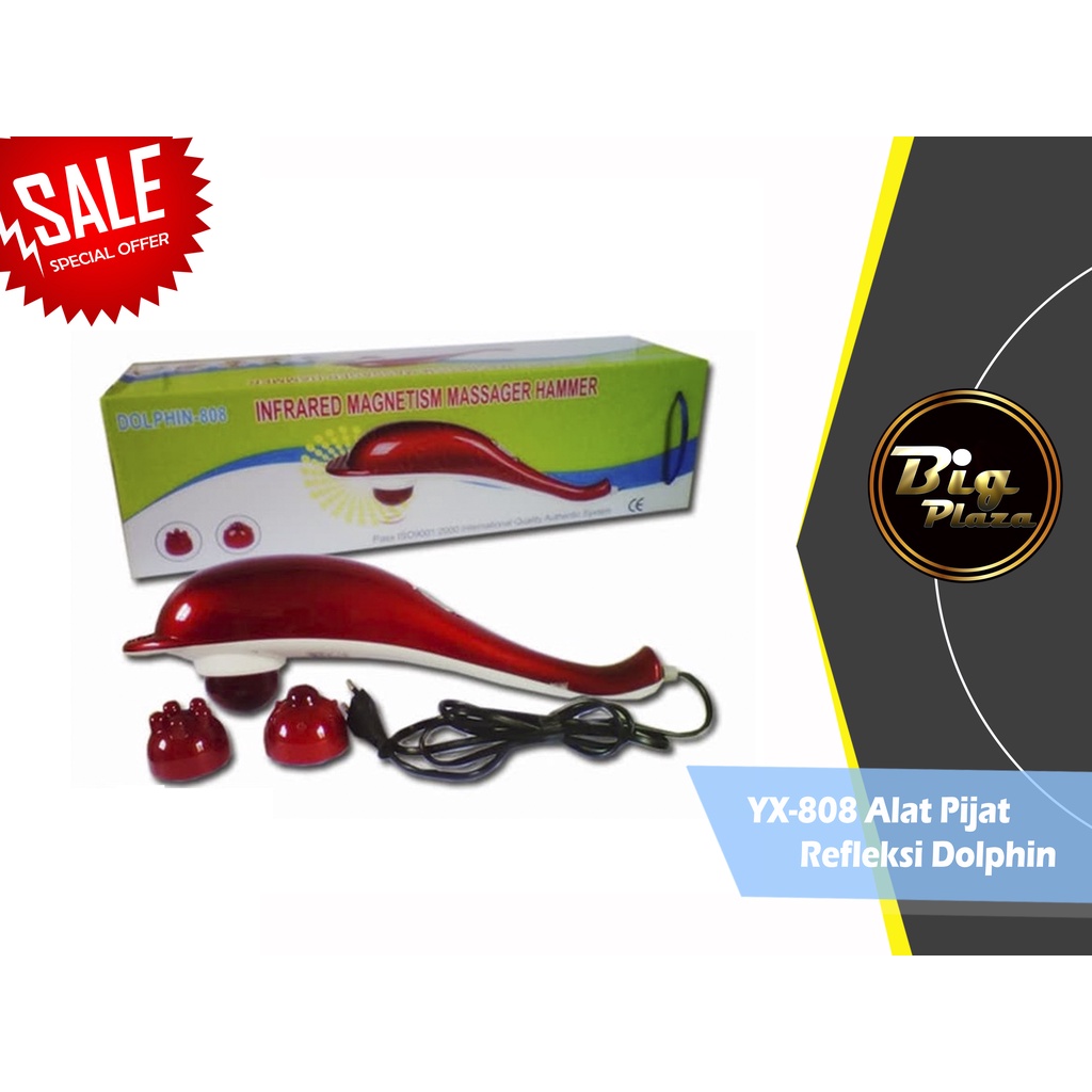 Jual TK-808 Alat Pijat Refleksi Dolphin Magnetism Hammer Massager 0754 ...