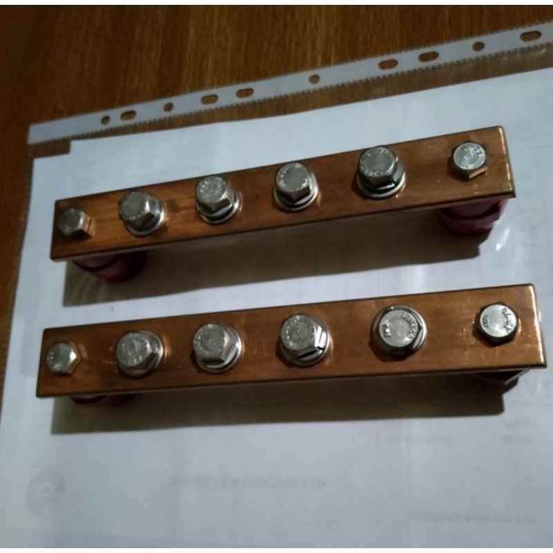 Jual busbar tembaga 5mm x 30mm x 200mm - busbar grounding 5mm - tmga ...