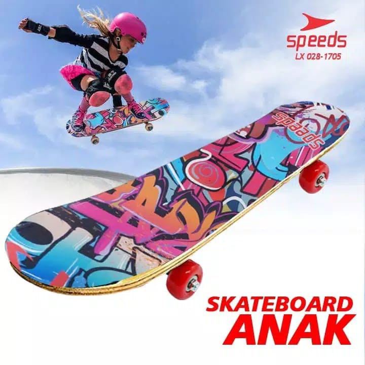 Skateboard Anak Pennyboard Mainan Anak Roda PVC Papan Skate Freestyle ...