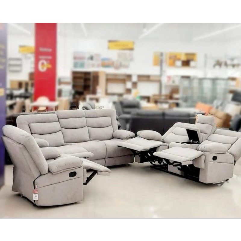 Jual Sofa set selma laurel sofa recliner sofa tamu sofa 3+2+1 seater ...