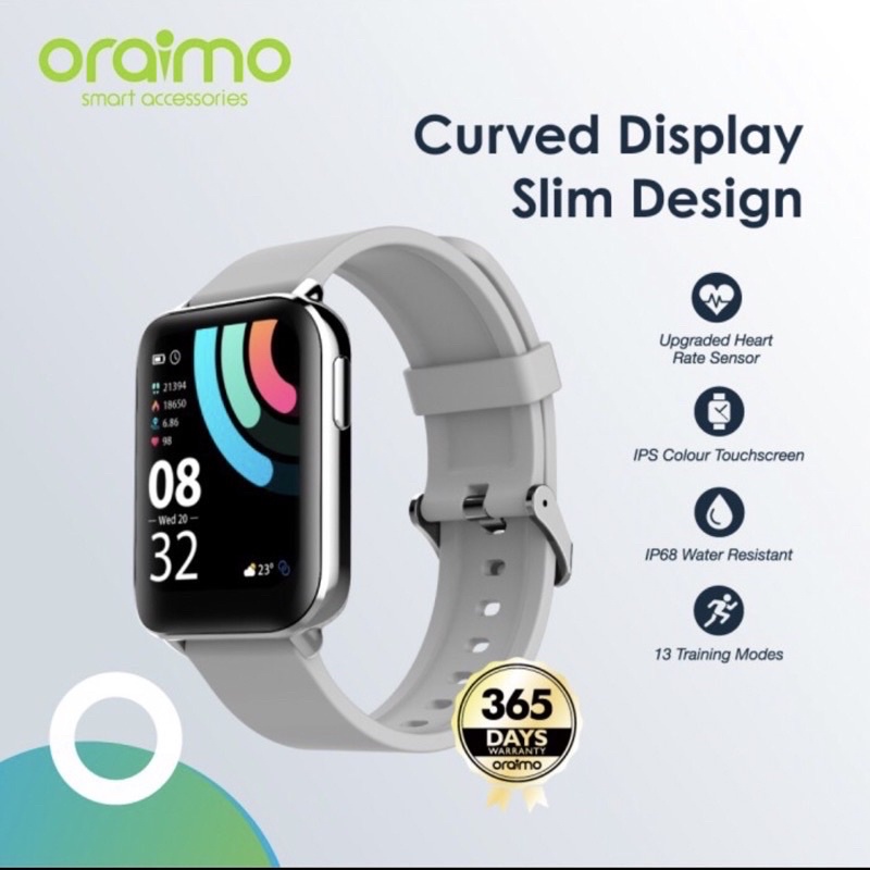 Jual Oraimo OSW-16 Smart Watch Jam Tangan Pintar IPS Full Touch Screen ...