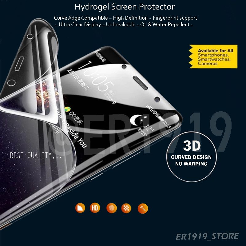 Jual ANTI GORES HYDROGEL _ UNTUK SEMUA TIPE DAN JENIS HP _ BUKAN TEMPERED GLASS | Shopee Indonesia