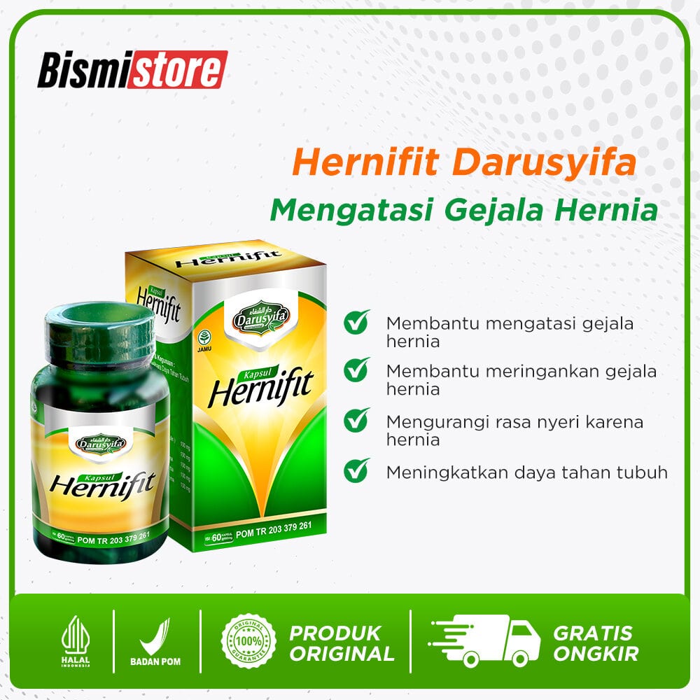 Jual Kapsul Hernia Hernifit Darusyifa Obat Hernia Turun Berok isi 60 ...