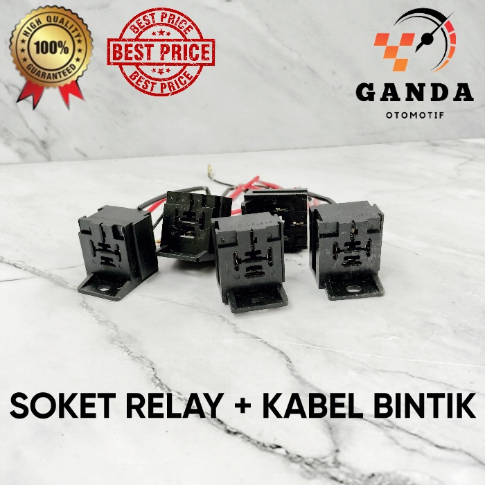 Jual Soket Relay Socket Rellay Bangku / Gandeng Dengan Kabel Bintik ...