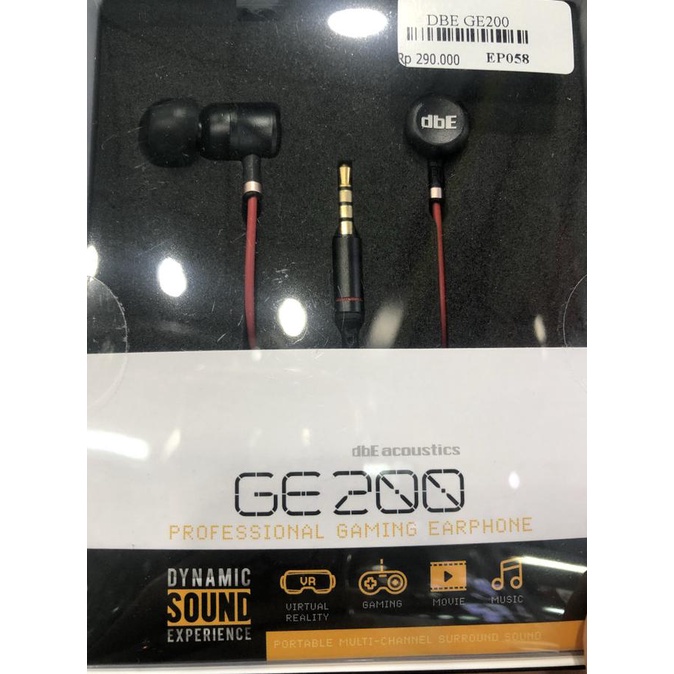Jual TERLARIS DBE ACOUSTICS GE200 GAMING EARPHONE GE 200 DBE GE200 ...