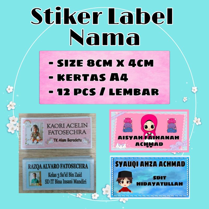 Jual Stiker Label Nama | Shopee Indonesia