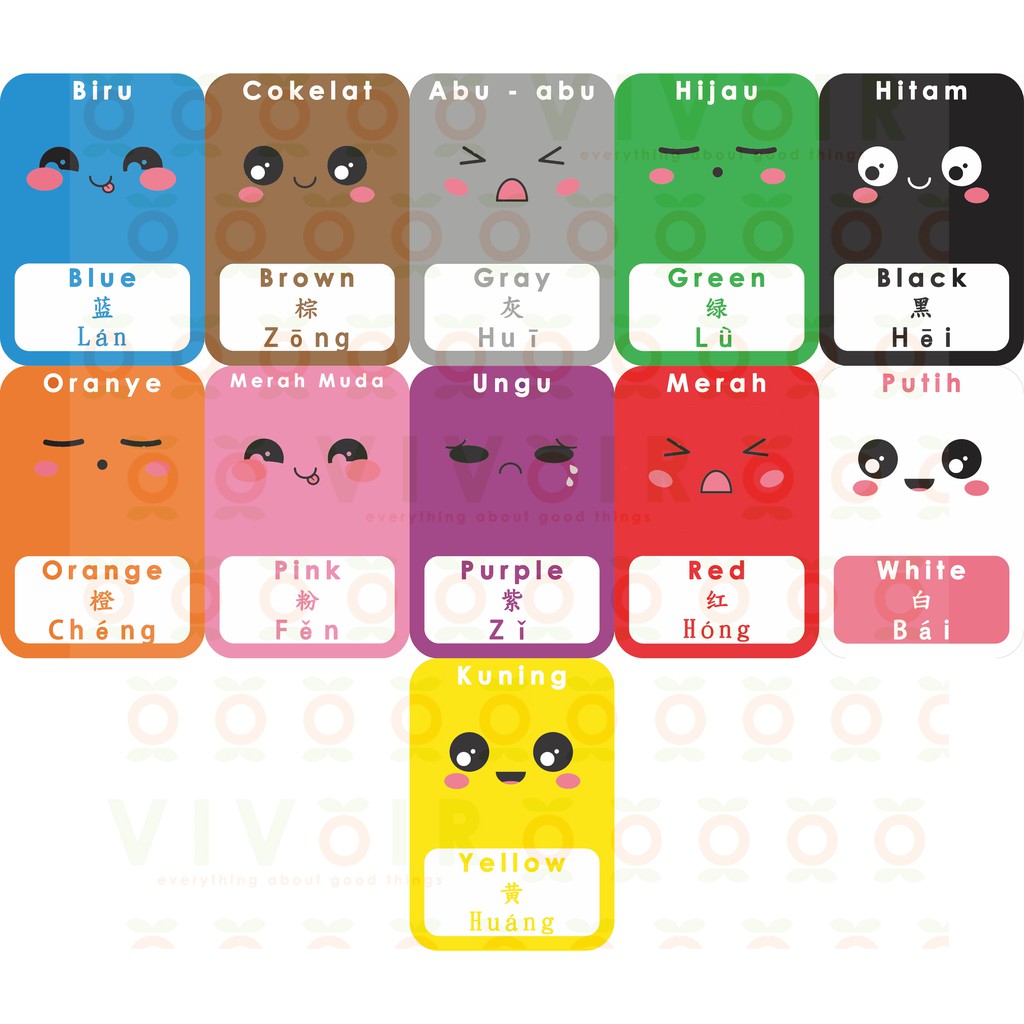 Jual FLASH CARD NUMBER, COLOR, AND SHAPE / KARTU BELAJAR BAYI & ANAK ...