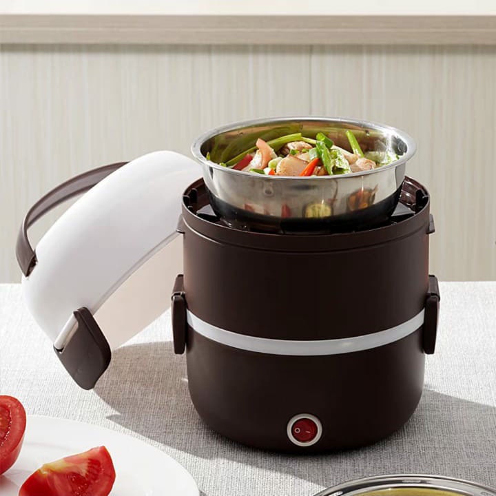 Jual ALAT PEMANAS MAKANAN BENTUK LUNCH BOX PRAKTIS MURAH ELECTRIC LUNCH ...
