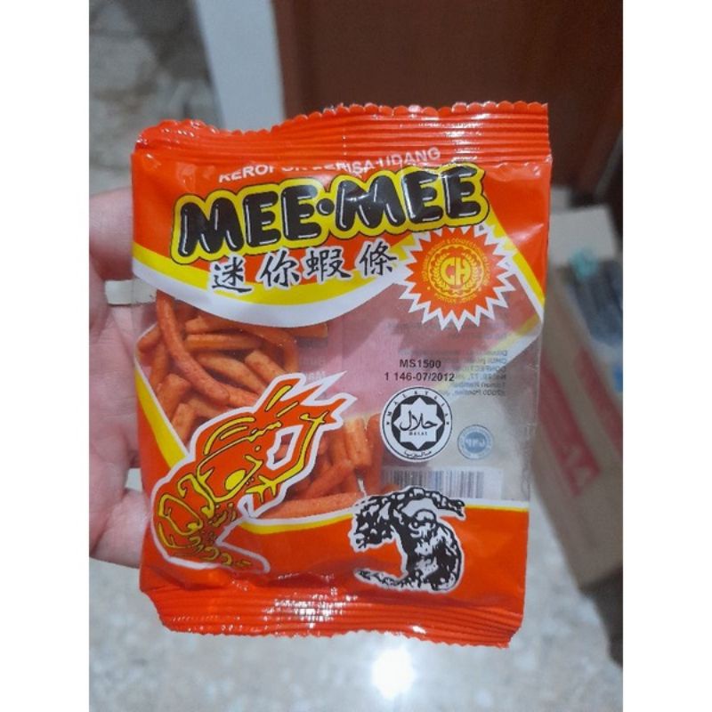 Jual mee mee kerupuk udang malaysia satuan/eceran mee mee snack ...