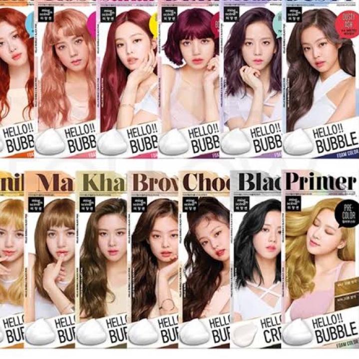 Jual 156 Mise en scene hello bubble hair color dye foam ( cat rambut ...