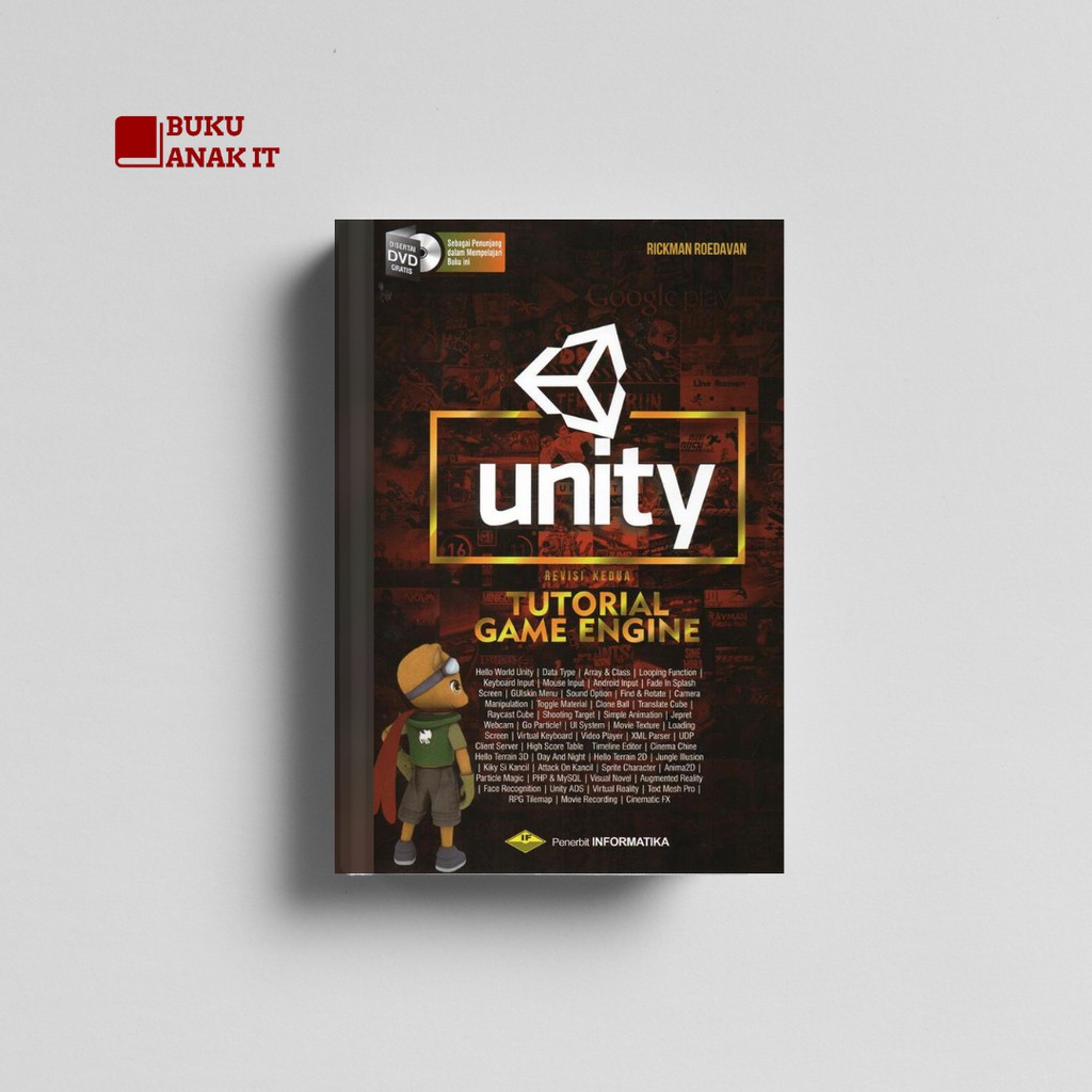 Jual BUKU UNITY TUTORIAL GAME ENGINE EDISI REVISI BONUS DVD | BELAJAR MEMBUAT GAME | RICKMAN ...