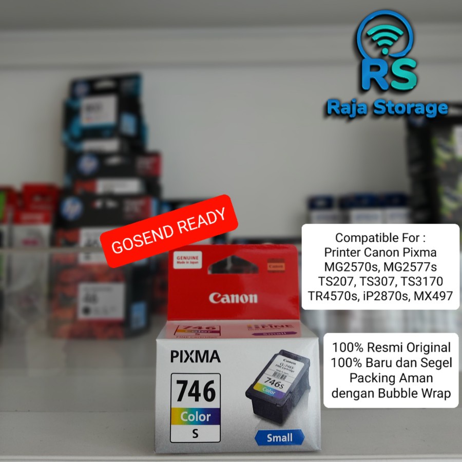 Jual Canon 746S Color CL746S Cartridge Tinta Warna 746 Small ORIGINAL ...