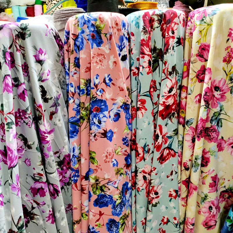 Jual kain ceruty zara crepe motif - kain crepe premium - kain motif dv ...