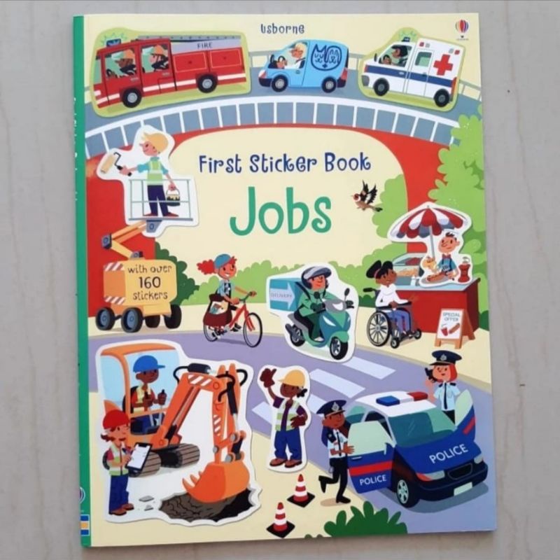 Jual Usborne My First Book Jobs Sticker Book / Buku Stiker Impor / Buku ...