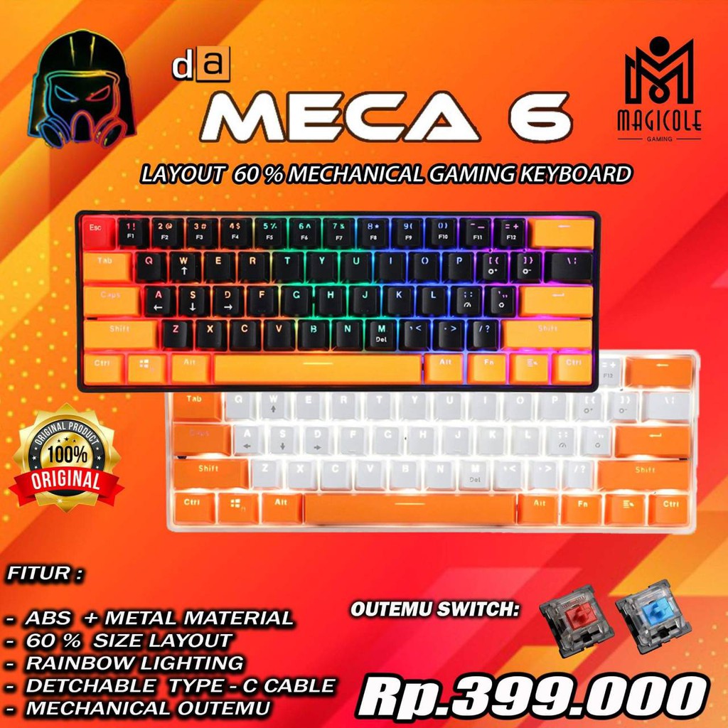 Digital Alliance Meca 6 RGB Mini 61% Mechanical Gaming Keyboard ...