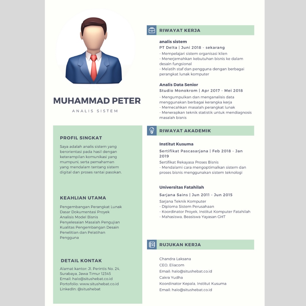 Jual Buat CV/Design CV/ATS Friendly/Curicullum Vitae/resume/desain ...