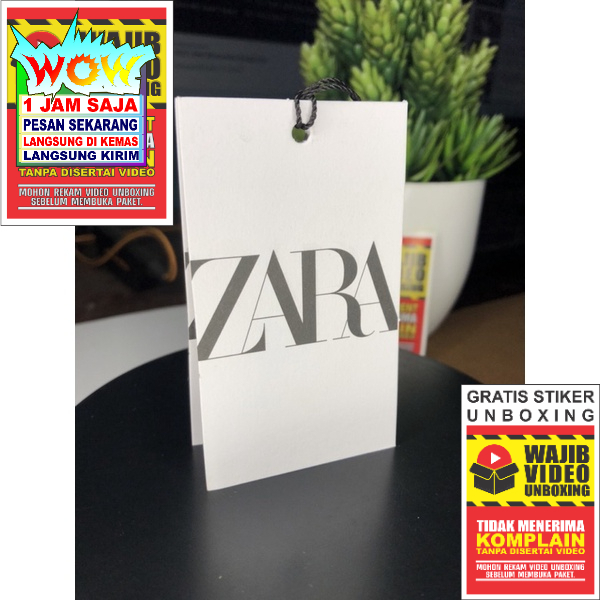 Jual ZARA CENTRE LOGO LABEL TAG HANGTAG NAME TAG PRICE 1 TAG CETAK ...