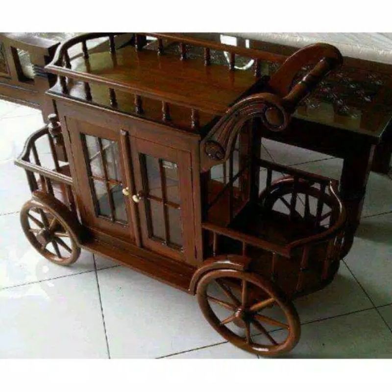 Jual troly kayu jati asli//meja kopi kereta dorong kayu jati//Troli ... Jual troly kayu jati asli//meja kopi kereta dorong kayu jati//Troli ...