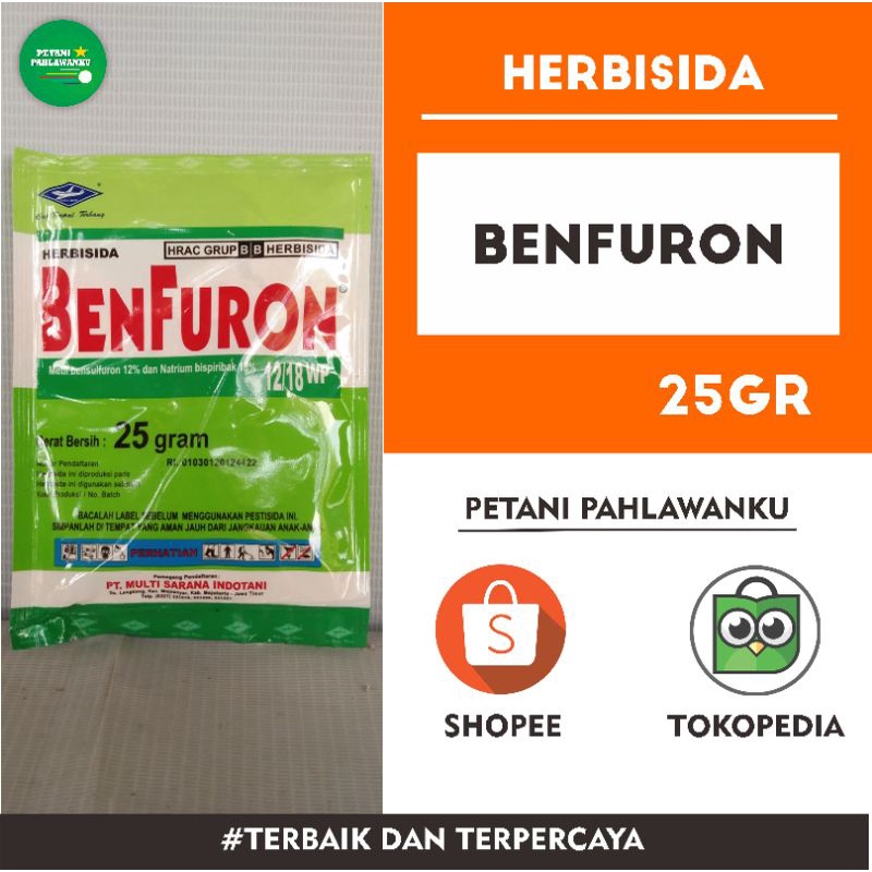 Jual BENFURON 12/18WP 25 gr ( herbisida selektif padi ) | Shopee Indonesia
