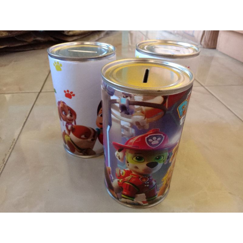 Jual celengan target gambar kartun/celengan kaleng | Shopee Indonesia
