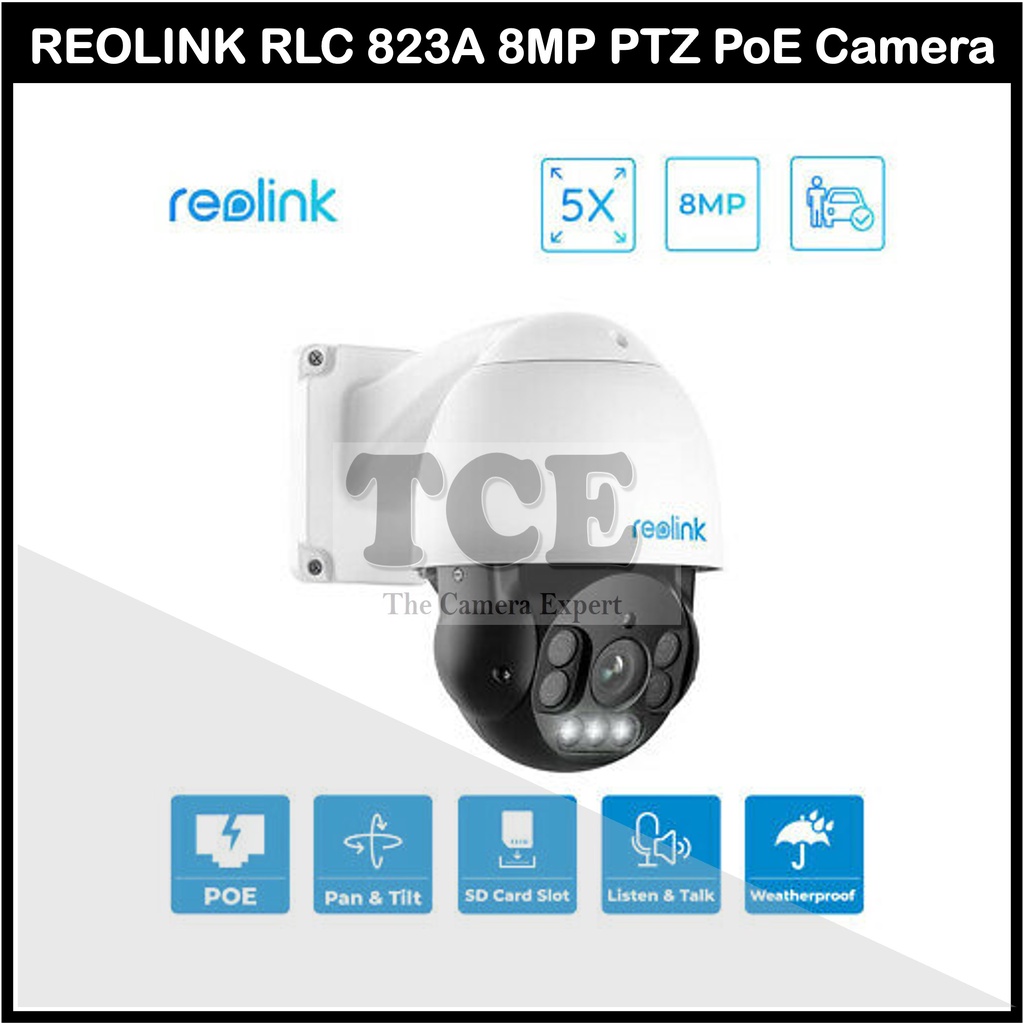 Jual Reolink RLC 823A 8MP 4K POE IP Camera Pan Tilt Zoom Outdoor CCTV ...