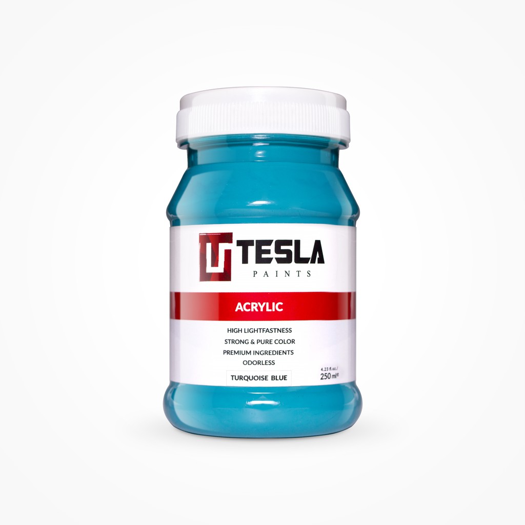 Jual TESLA PAINTS - 250ML - TURQUOISE BLUE | Shopee Indonesia