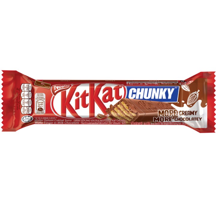 Jual KitKat Cokelat Wafer Original 4F / Kit Kat Chunky 38g | Shopee ...