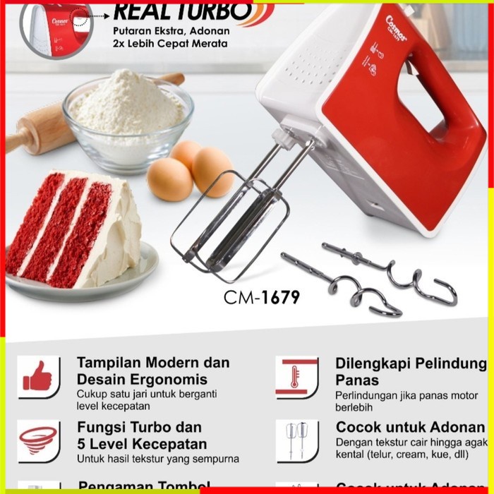 Jual HAND MIXER COSMOS CM1679 MIXER MIKSER MIXSER TANGAN PENGADUK ...