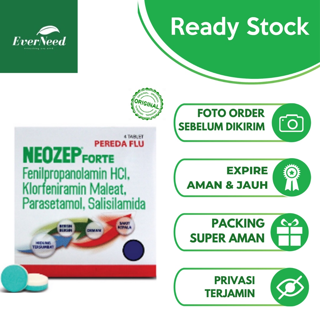 Jual Neozep Forte Per Strip 4 Tablet | Shopee Indonesia