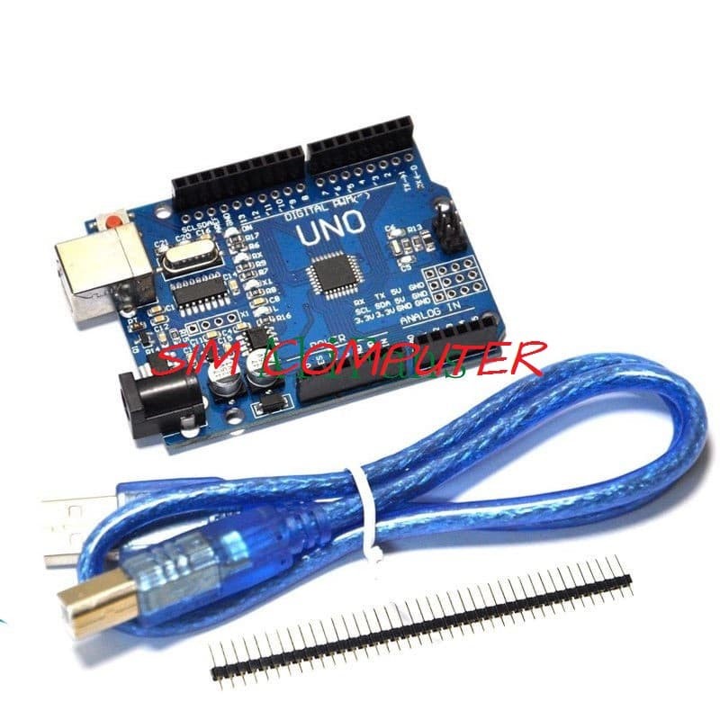 Jual Arduino UNO SMD R3 ATMEGA328 dan Kabel USB Header Clone | Shopee ...