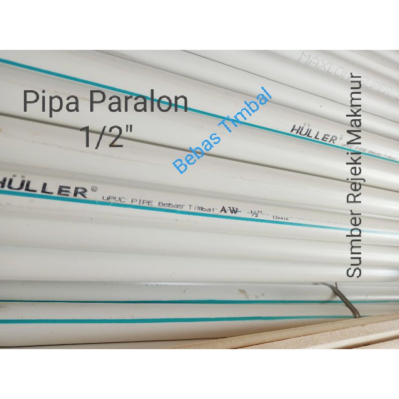 Jual [1 meter] Pipa Air 1/2" inc AW potongan pipa paralon air PVC Bebas ...