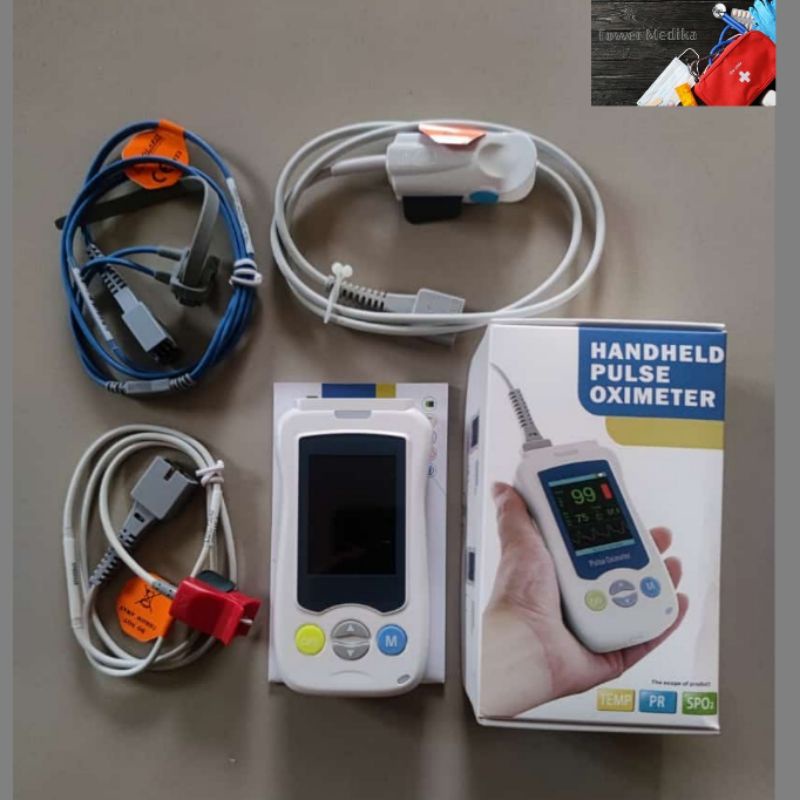 Jual PULSE OXIMETER HANDHELD / YONKER OXYMETER 3 PROBE | Shopee Indonesia