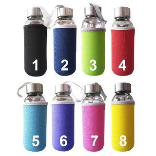 Jual Botol air kaca Botol minum beling Water Bottle Free sarung botol ...