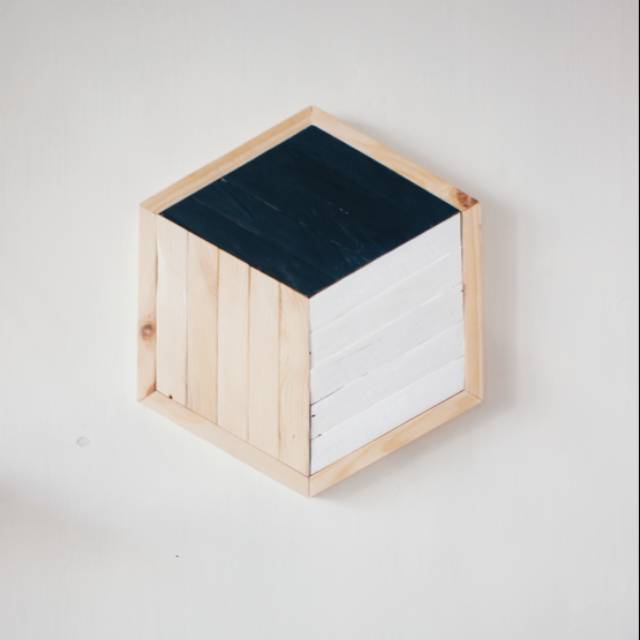 Jual Wooden Hexagon Mozaik Wall Decoration/ Hiasan Dinding Kayu Hexagon ...