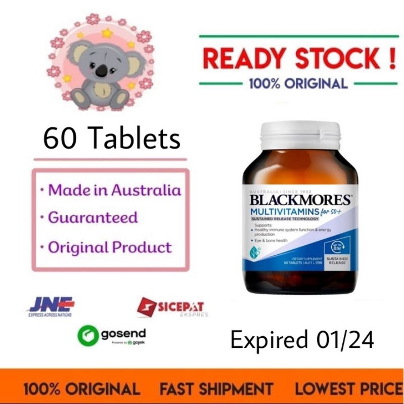 Jual Blackmores Multivitamin Multi Vitamin 50+ 60 tablets ORI Aussie | Shopee Indonesia