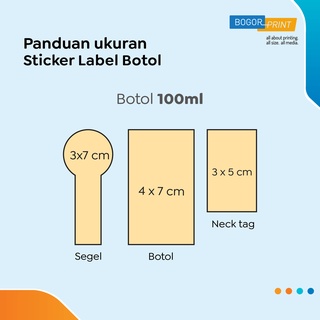 Jual Cetak Paket Label Stiker Botol Transparant / Kemasan Minuman ...