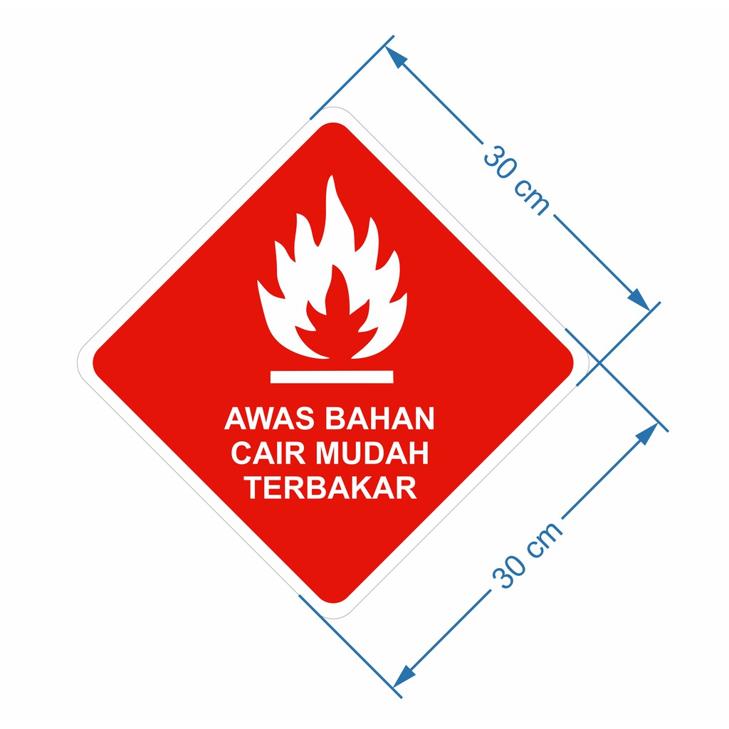 Jual RAMBU CAIRAN MUDAH TERBAKAR Plat Aluminium 30 x 30 cm | Shopee ...