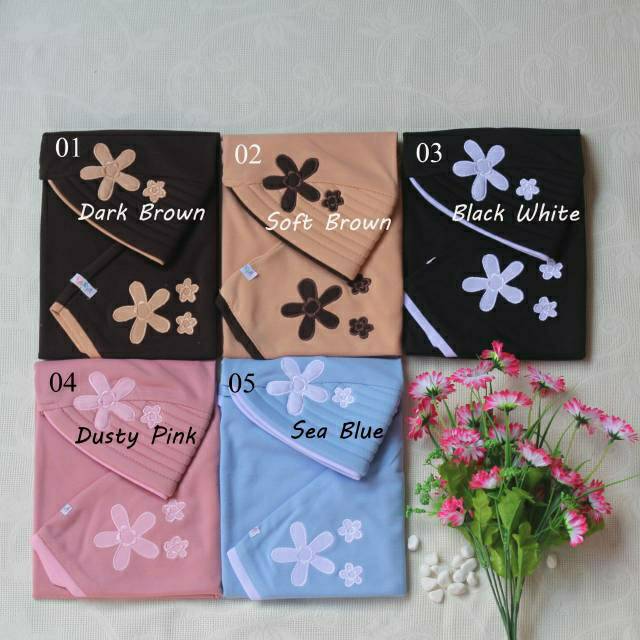 Jual Size S ( 4-7 tahun ) Jilbab Anak Vania Muthi Bunga | Shopee Indonesia