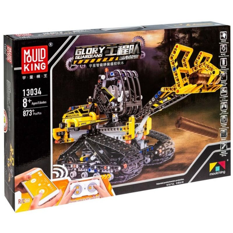 Jual Mould King Brick 13034 Tracked Loader / Crawler Motorized Lego ...